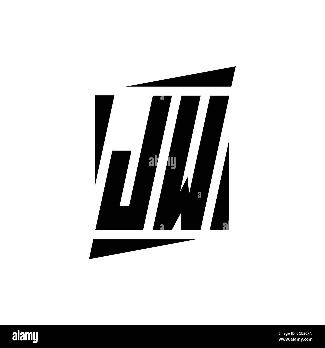 JW Logo monogram with modern style concept design template isolated on ...