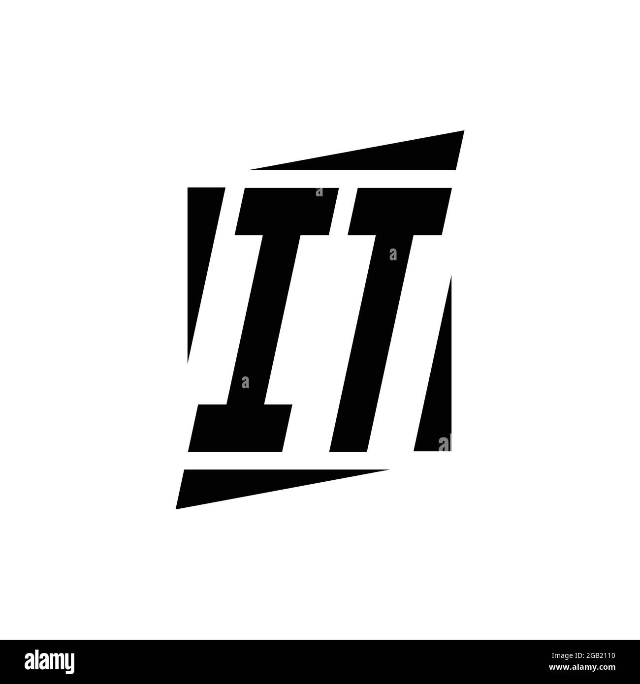 IT Logo monogram with modern style concept design template isolated on ...