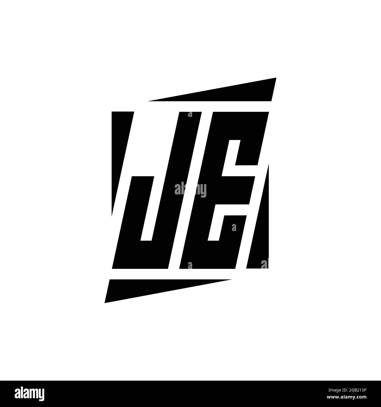 JE Logo monogram with modern style concept design template isolated on ...