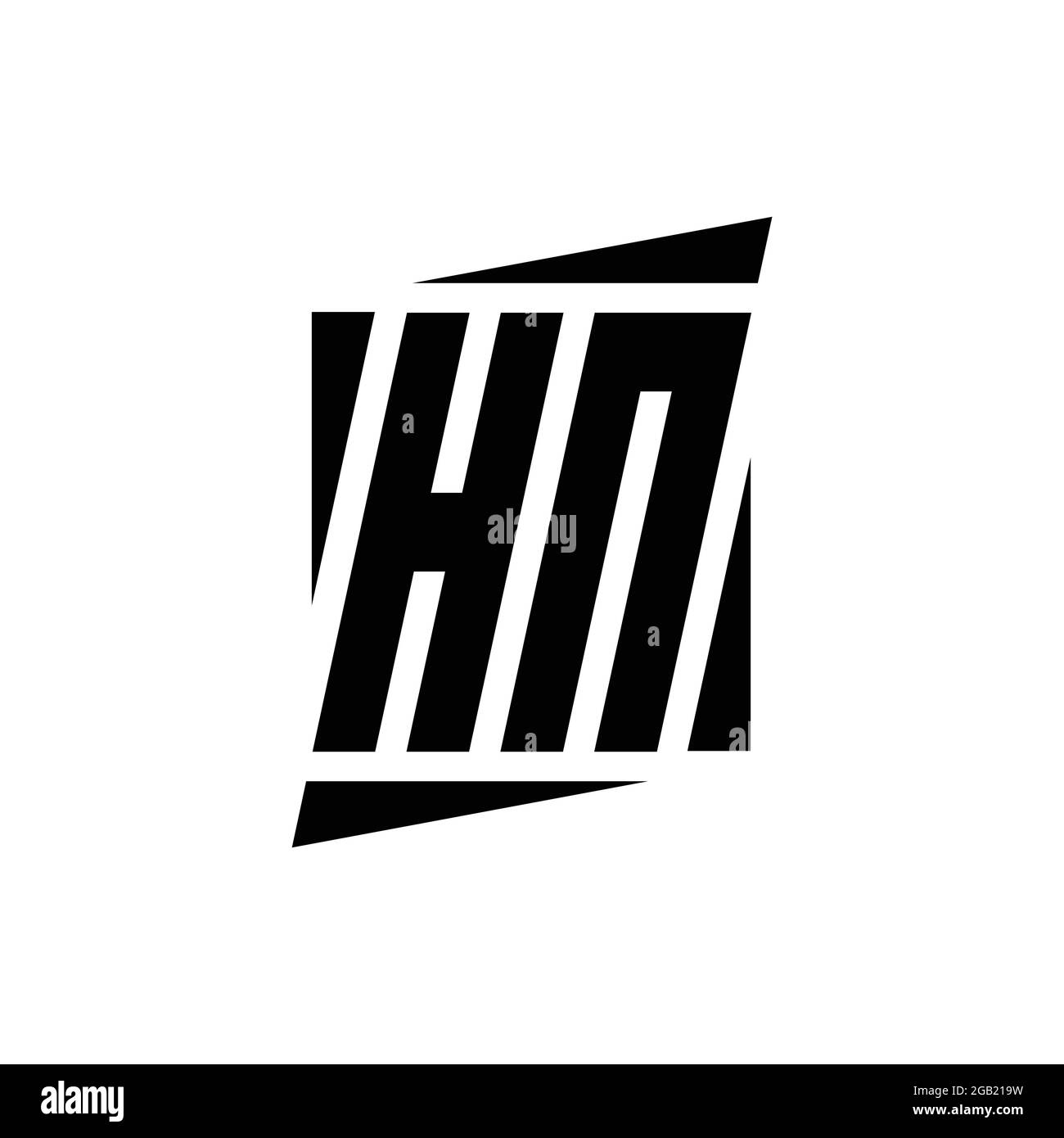 HN Logo monogram with modern style concept design template isolated on ...
