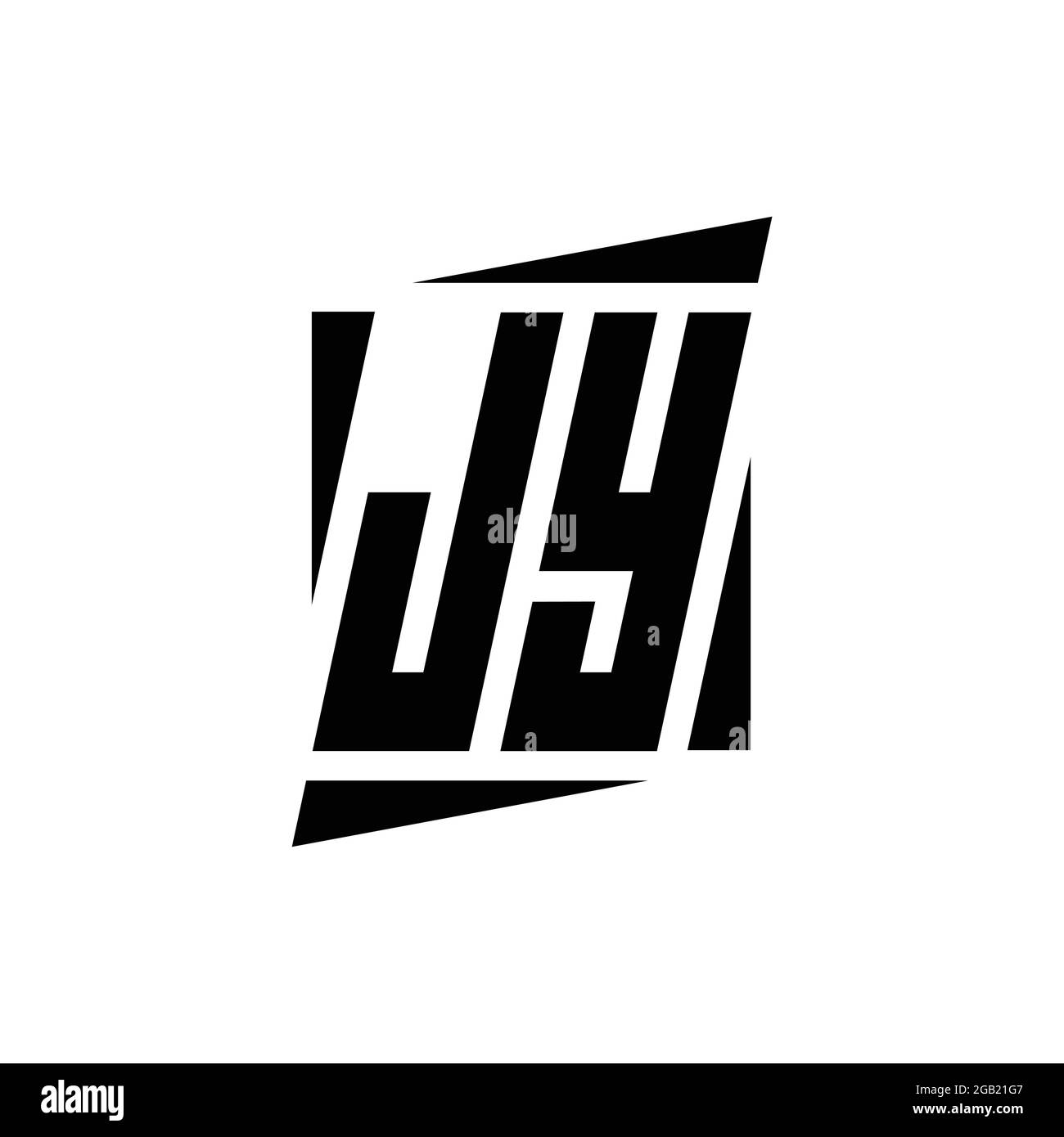 JY Logo monogram with modern style concept design template isolated on ...