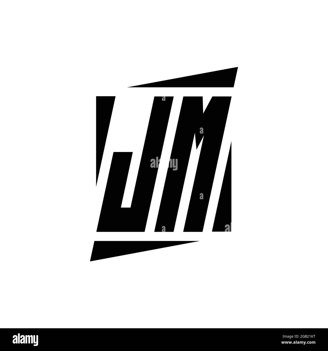 JM Logo monogram with modern style concept design template isolated on ...