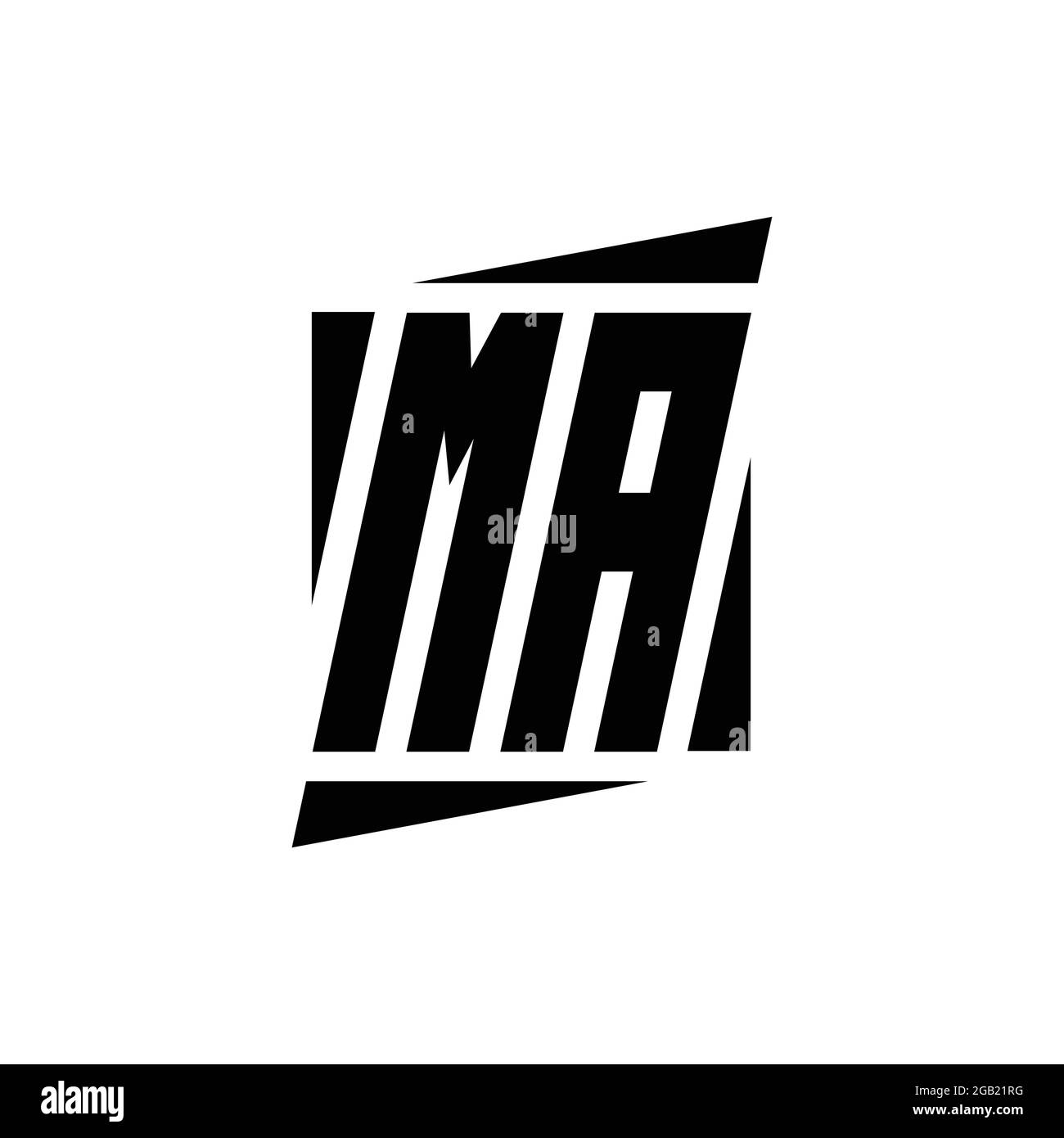 Ma initials logo hi-res stock photography and images - Alamy