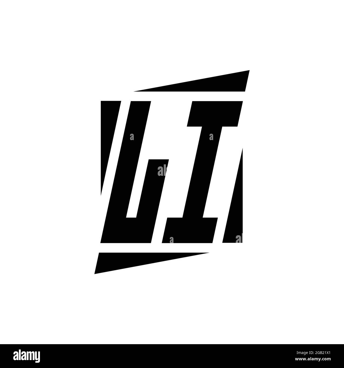 LI Logo monogram with modern style concept design template isolated on ...