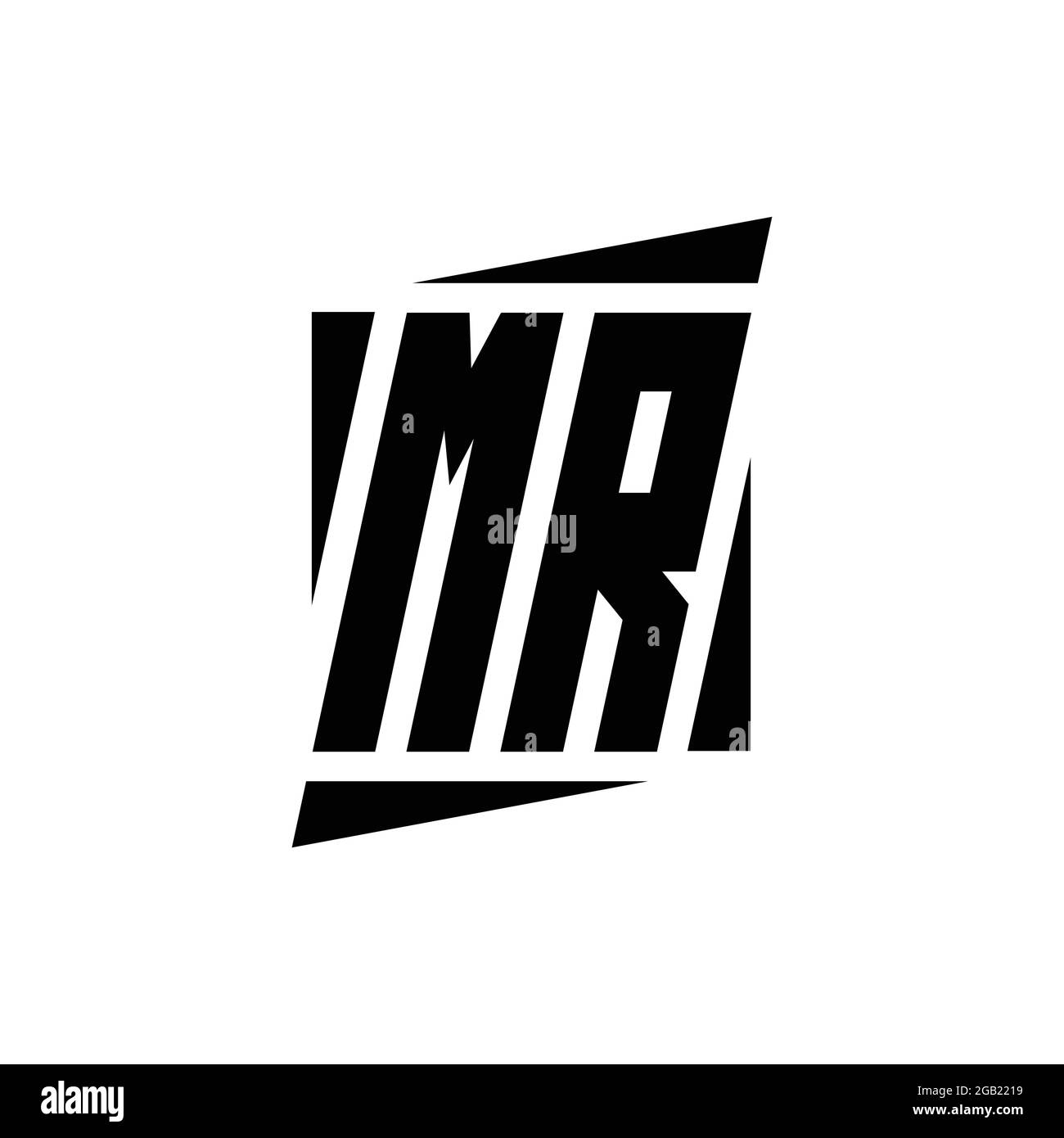 MR Logo monogram with modern style concept design template isolated on ...