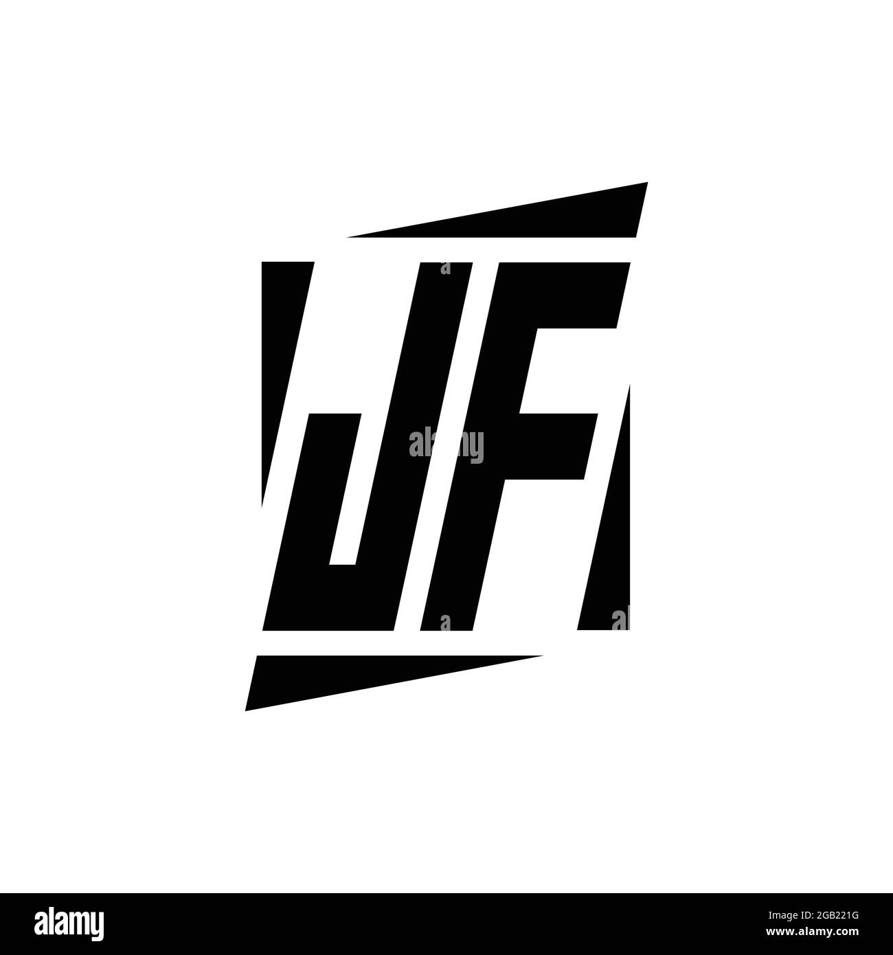 JF Logo monogram with modern style concept design template isolated on ...