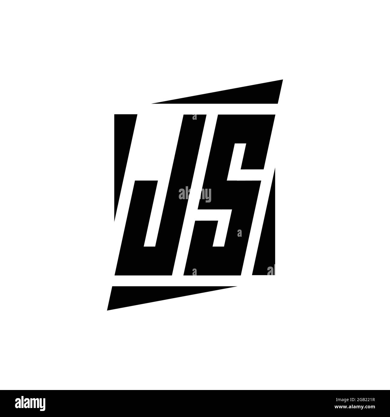 JS Logo monogram with modern style concept design template isolated on ...