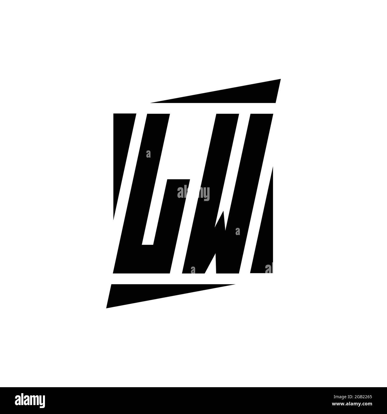 LW Logo monogram with modern style concept design template isolated on ...