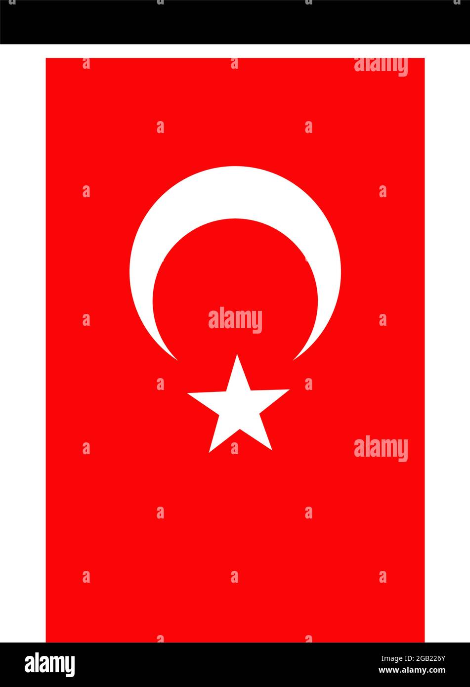 Turkey flag icon logo design vector template Stock Vector Image & Art ...