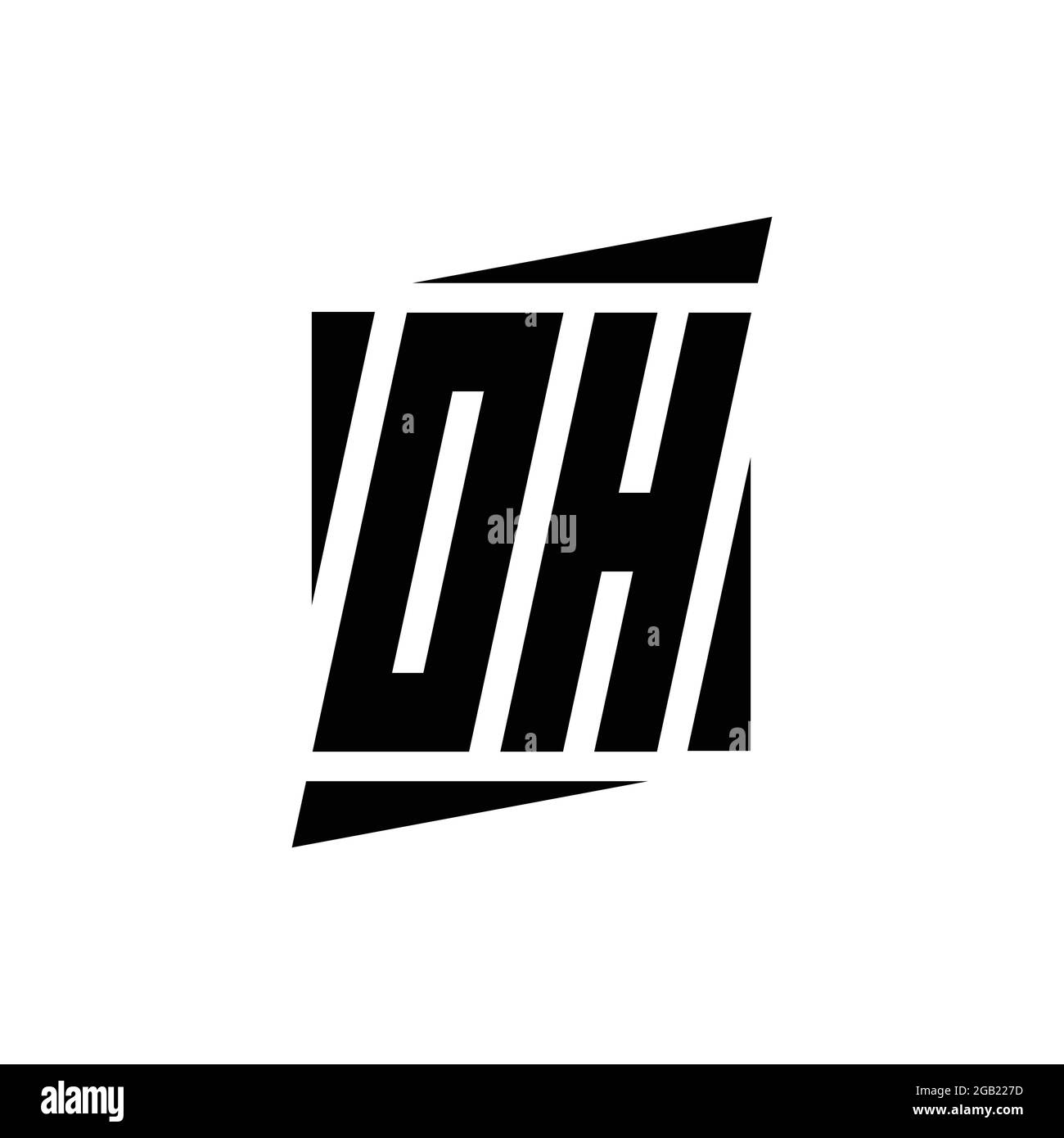 OH Logo monogram with modern style concept design template isolated on ...