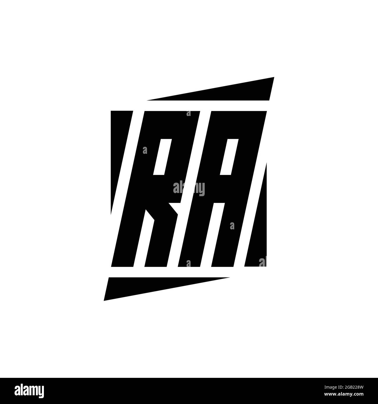 RA Logo monogram with modern style concept design template isolated on ...