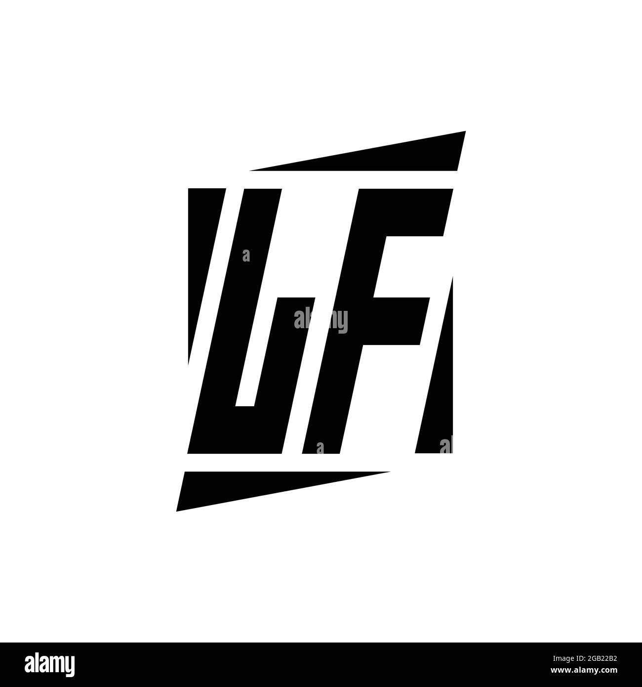 LF Logo monogram with modern style concept design template isolated on ...