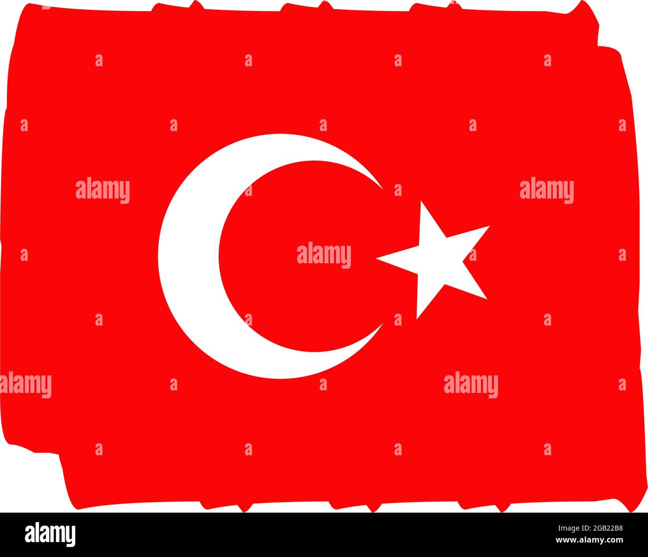 Turkey flag icon logo design vector template Stock Vector Image & Art ...