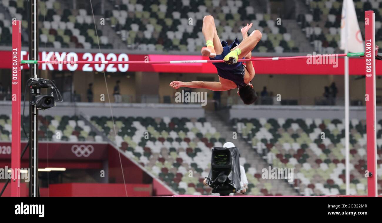 02nd Aug, 2021. S. Korean high jumper Woo Sang-hyeok South Korean Woo ...