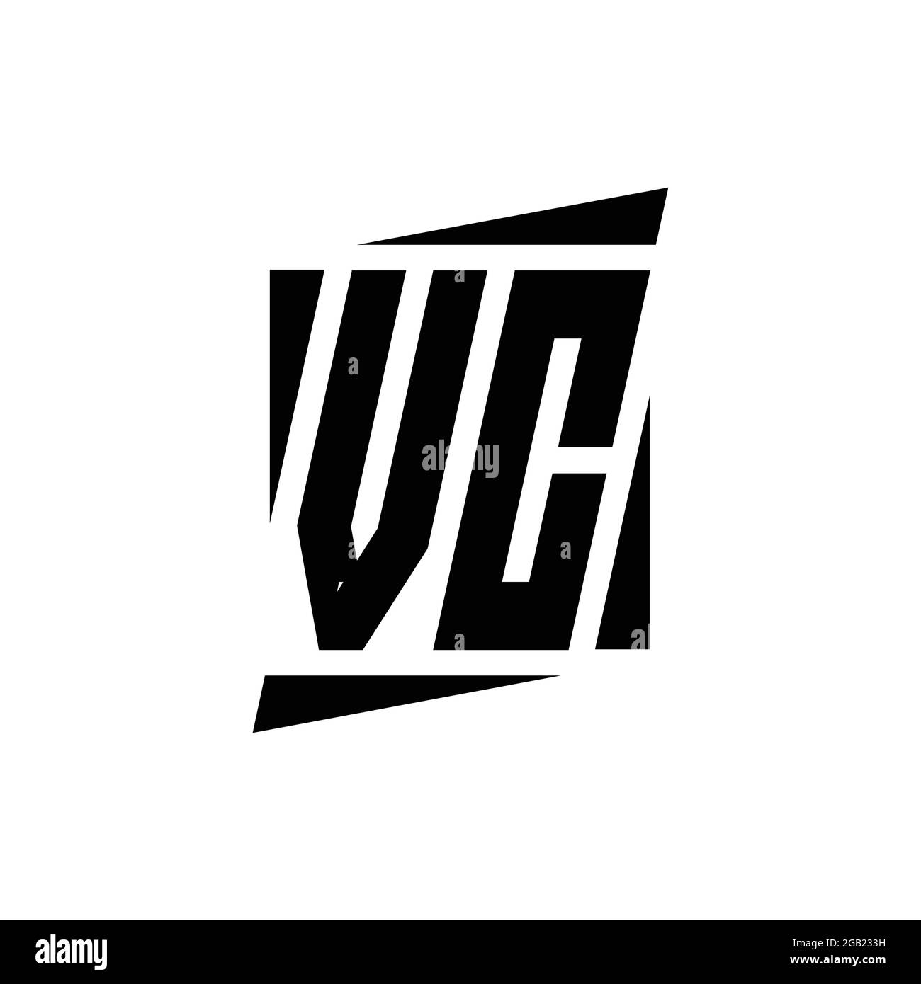 VC Logo monogram with modern style concept design template isolated on ...