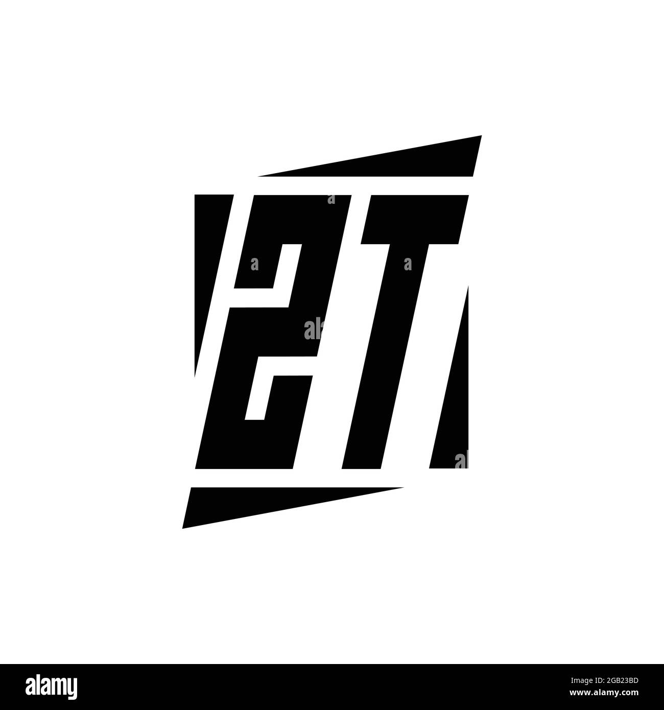 Zt initials logo hi-res stock photography and images - Alamy