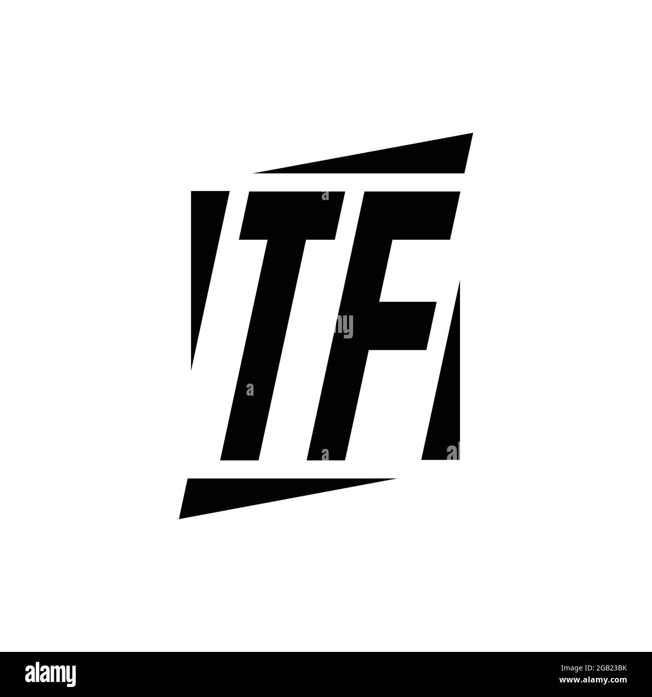 TF Logo monogram with modern style concept design template isolated on ...