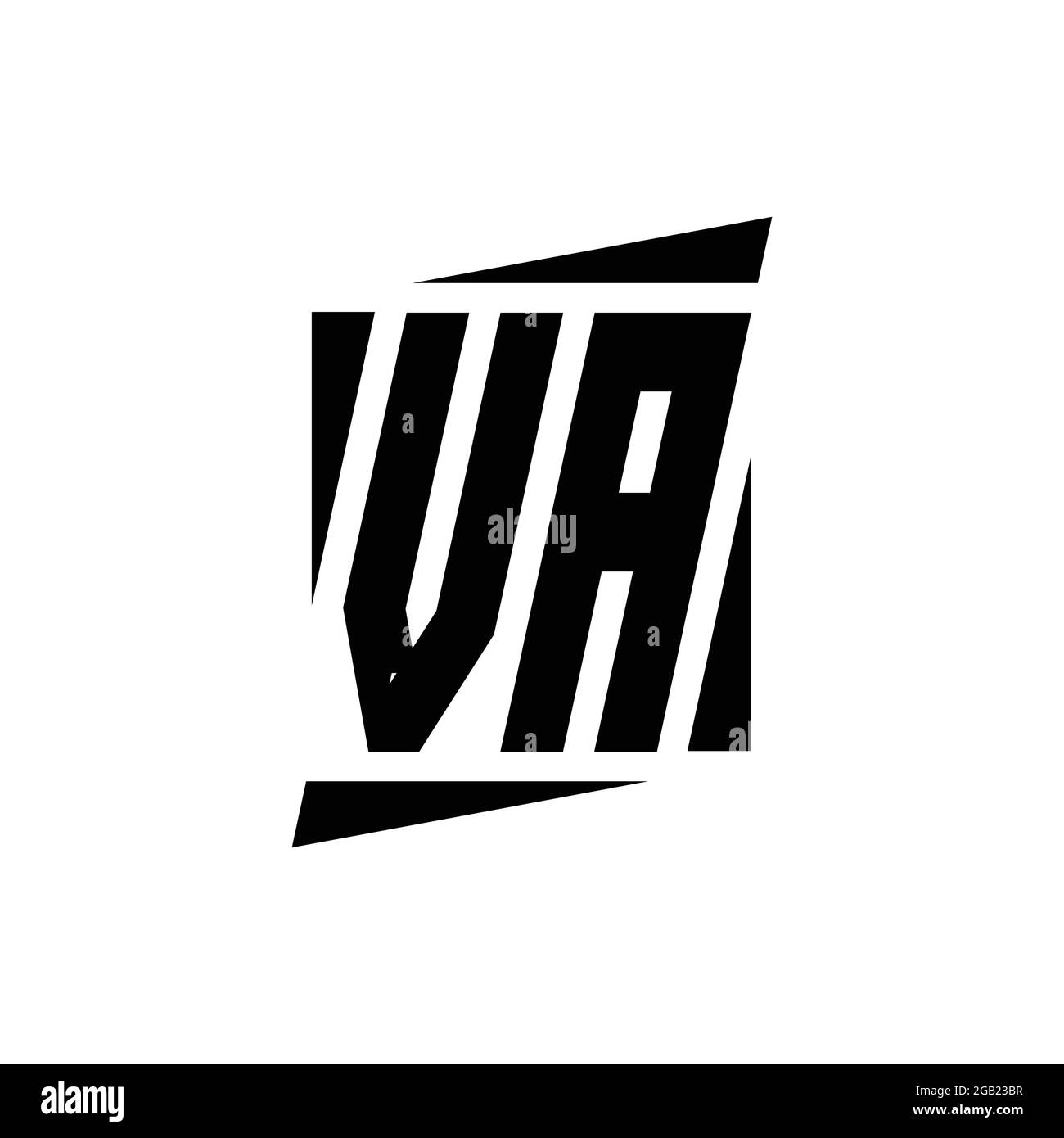 VA Logo monogram with modern style concept design template isolated on white background Stock ...