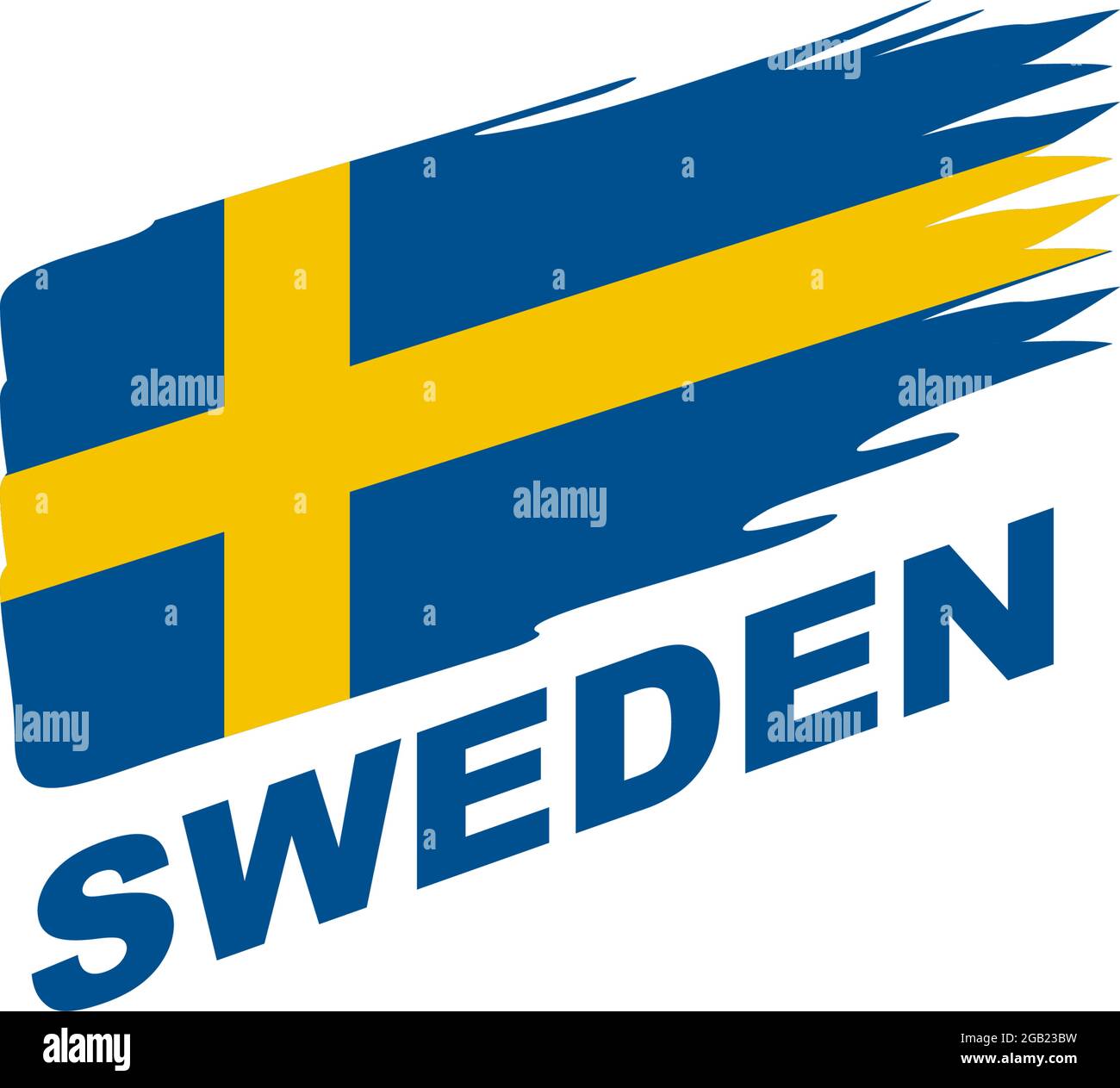 Sweden flag icon logo design vector template Stock Vector Image & Art ...