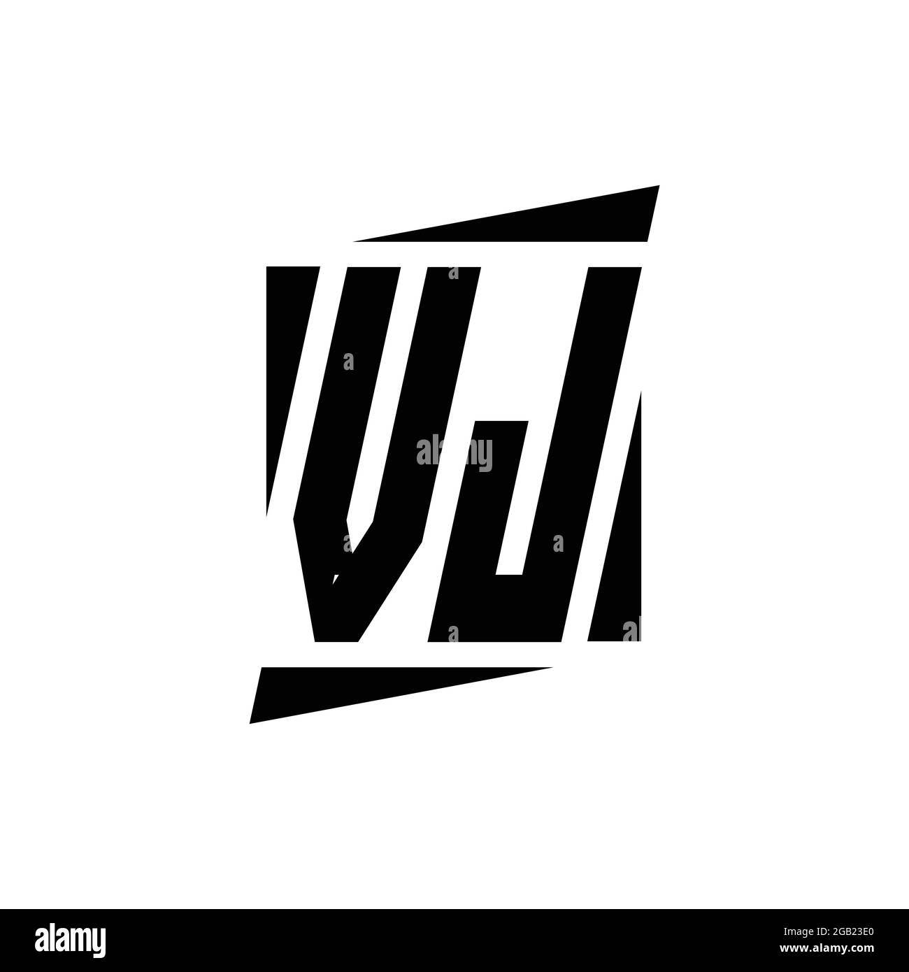 VJ Logo monogram with modern style concept design template isolated on ...