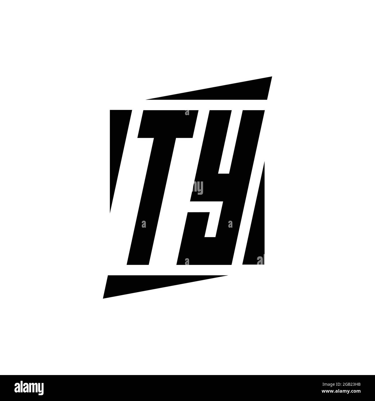 TY Logo monogram with modern style concept design template isolated on ...