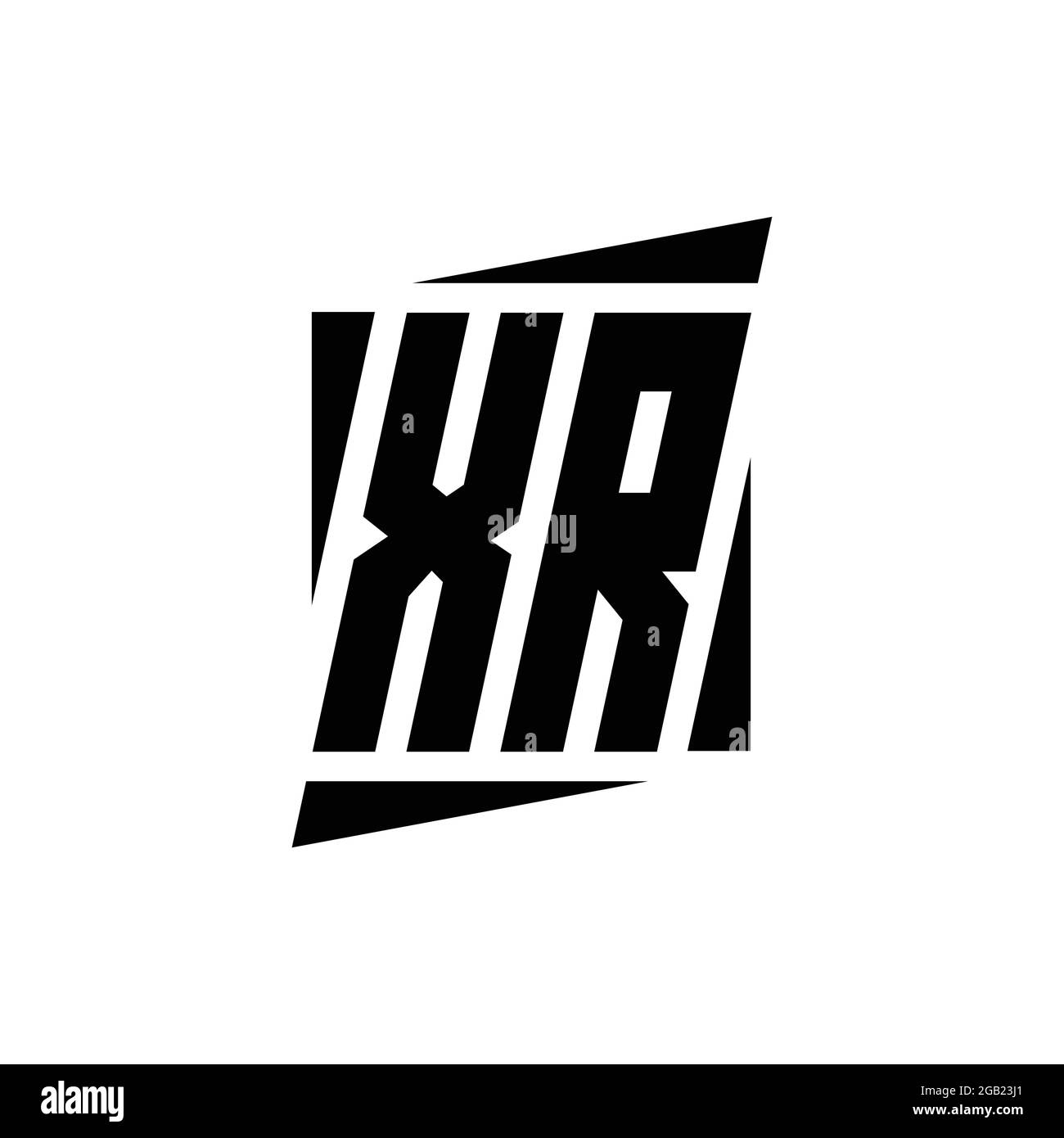 XR Logo monogram with modern style concept design template isolated on ...