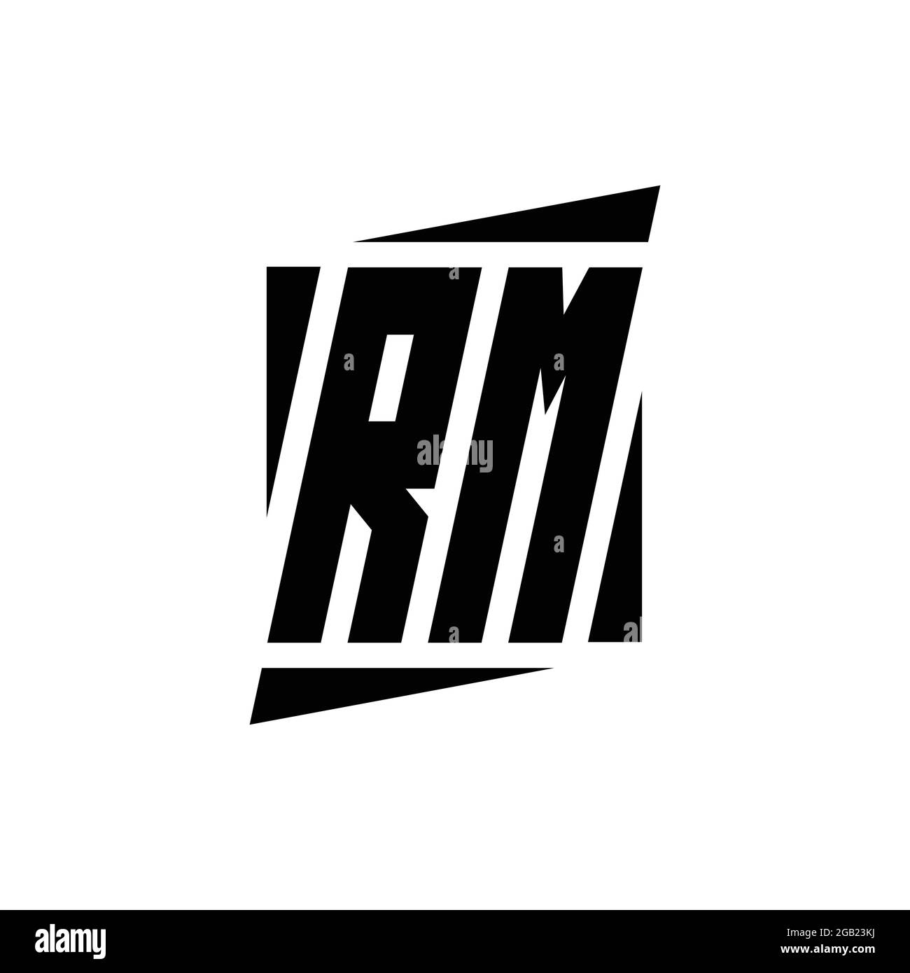 RM Logo monogram with modern style concept design template isolated on ...