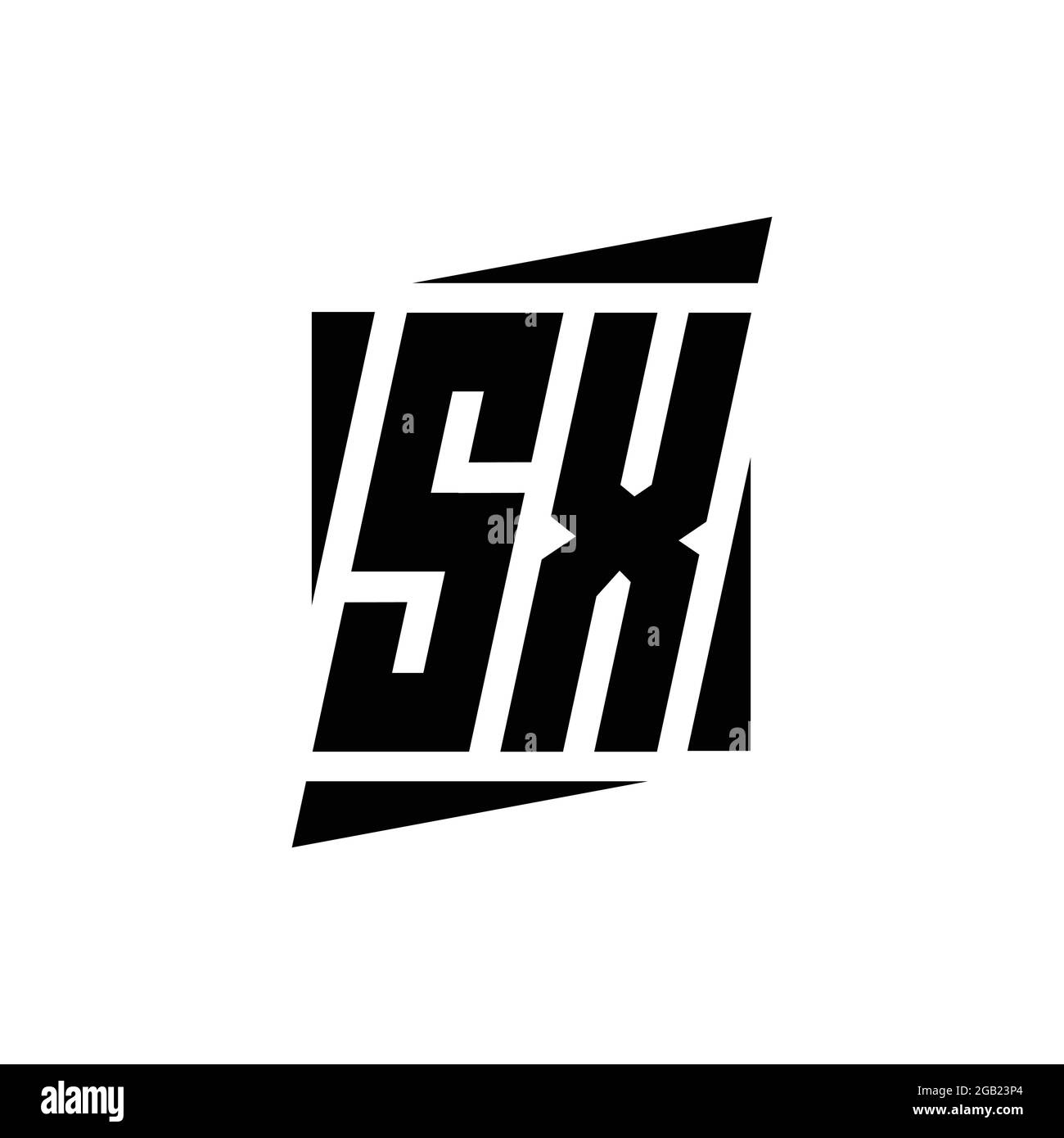 SX Logo monogram with modern style concept design template isolated on ...