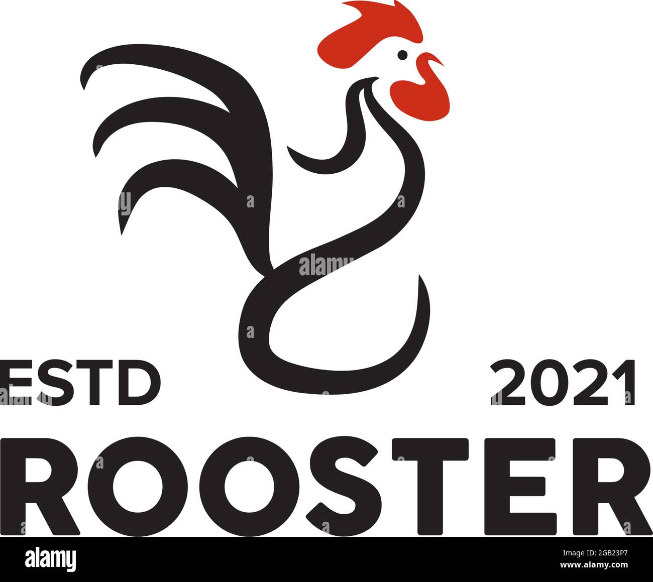 Rooster icon logo design vector template Stock Vector Image & Art - Alamy