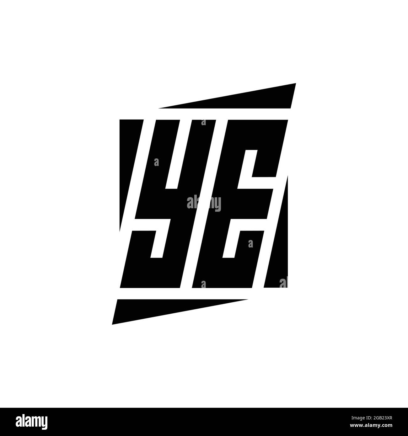 YE Logo monogram with modern style concept design template isolated on ...