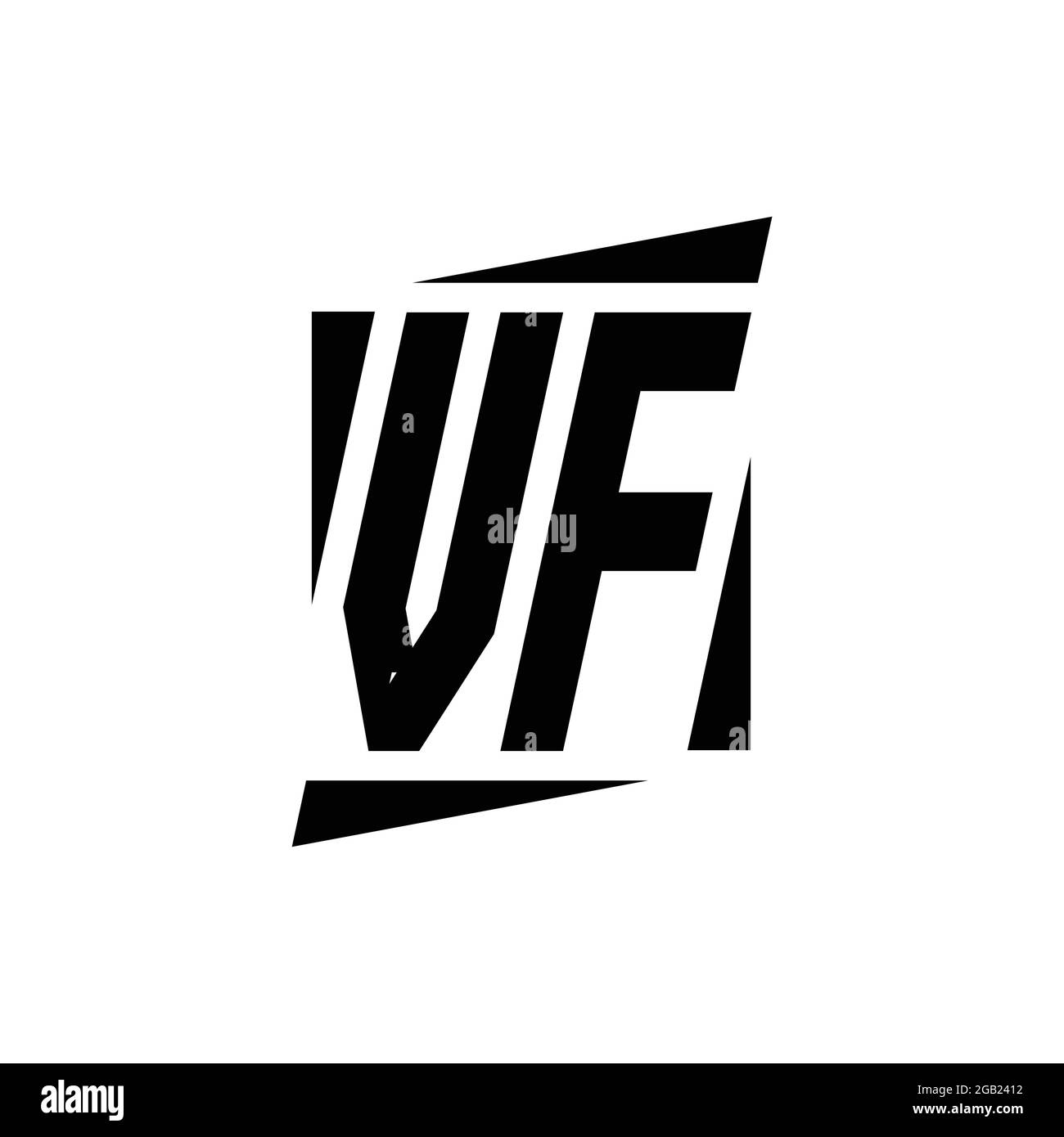 VF Logo monogram with modern style concept design template isolated on ...