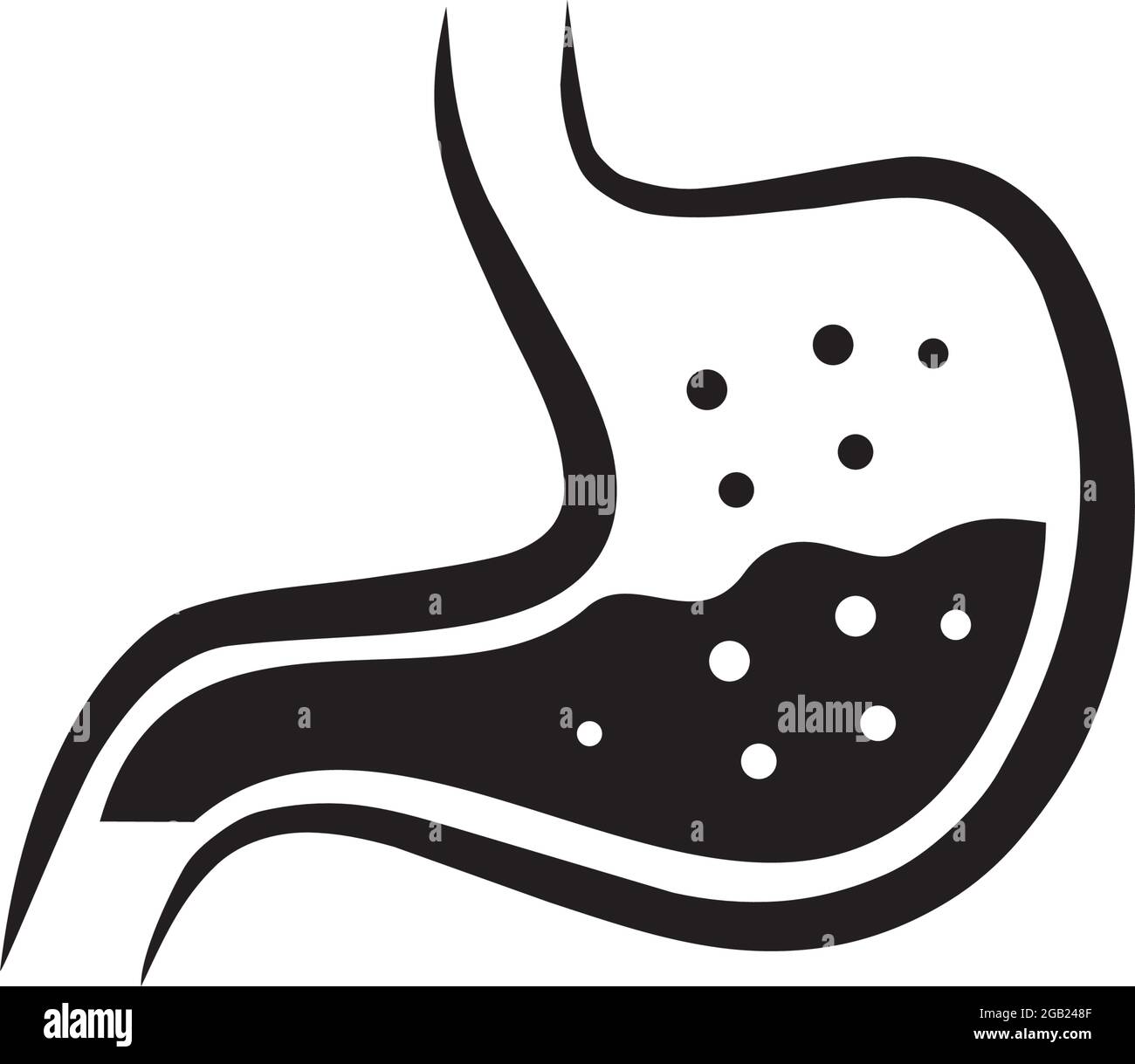 Stomach icon logo design vector template Stock Vector Image & Art - Alamy