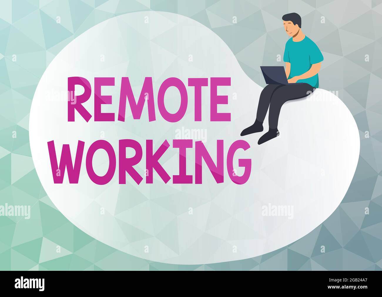 Inspiration showing sign Remote Working. Internet Concept style that ...