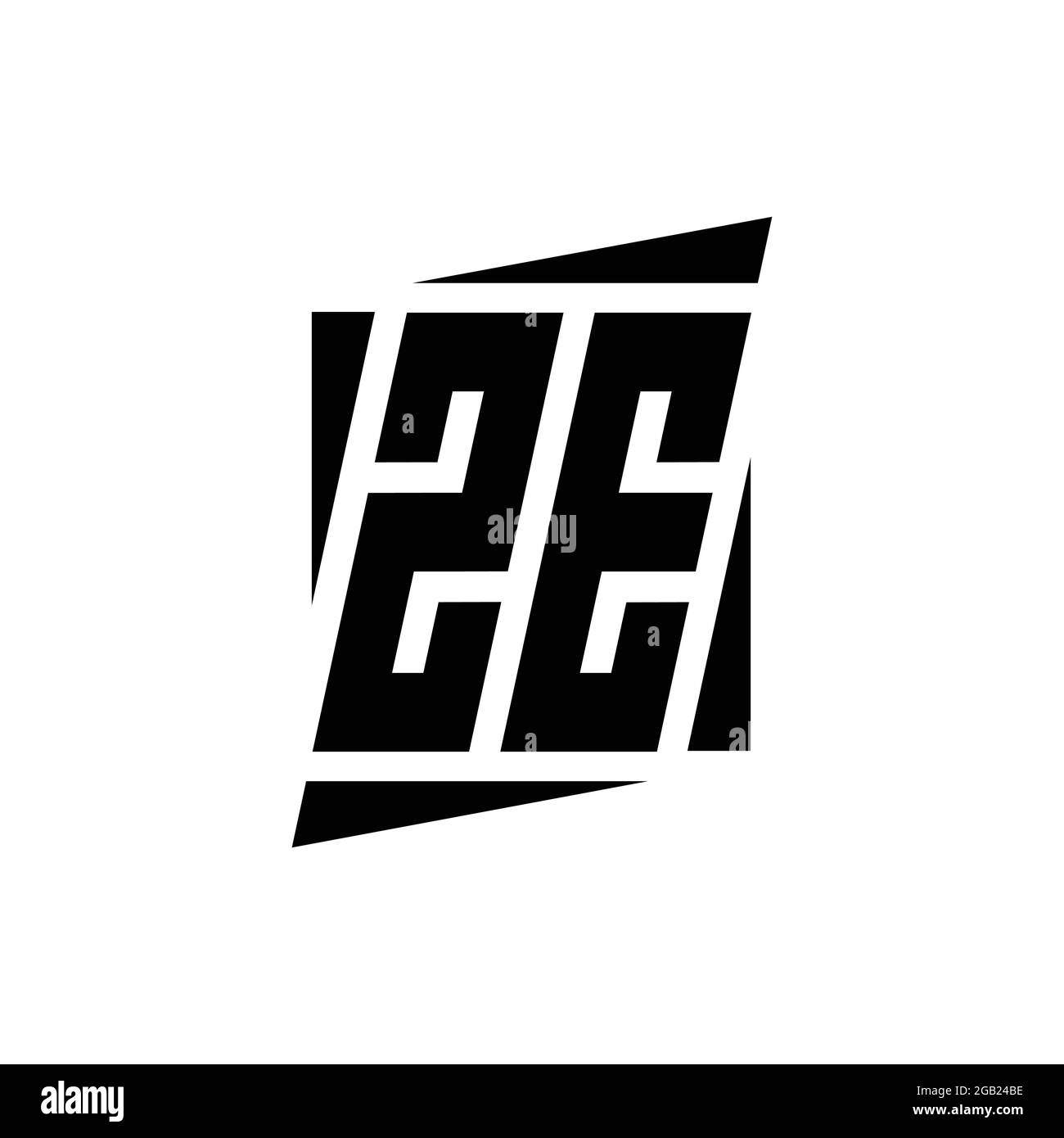 Alphabet logo design ze Cut Out Stock Images & Pictures - Alamy