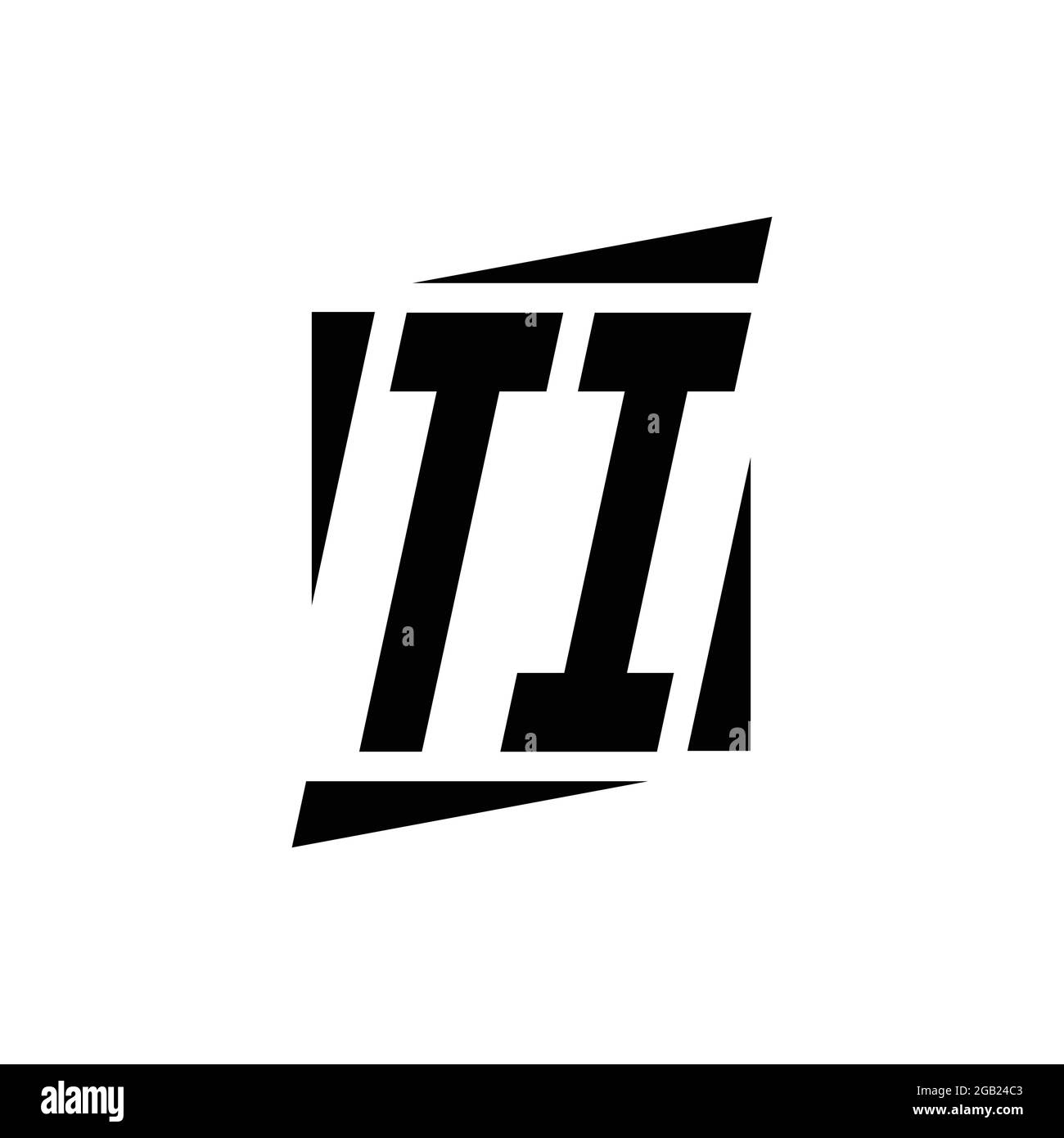 TI Logo monogram with modern style concept design template isolated on ...