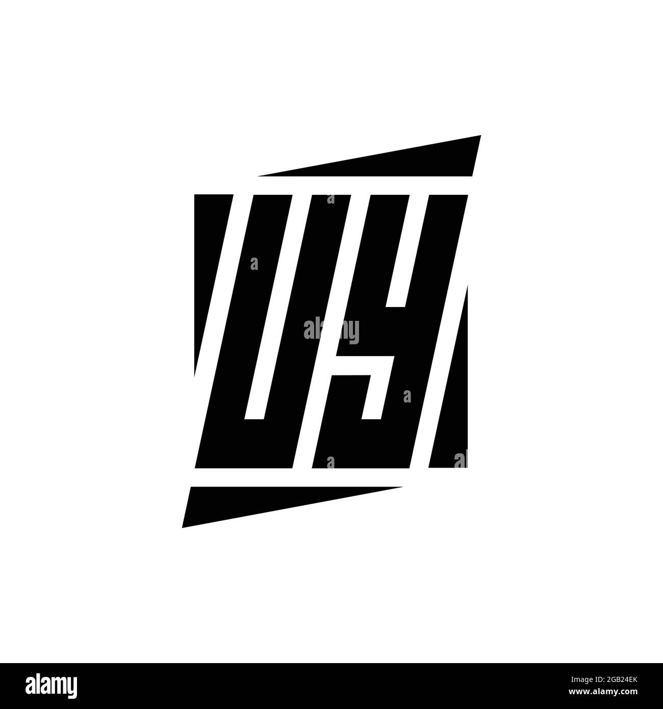 UY Logo monogram with modern style concept design template isolated on ...