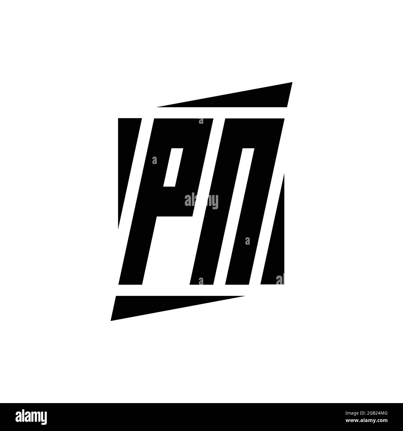 PN Logo monogram with modern style concept design template isolated on ...