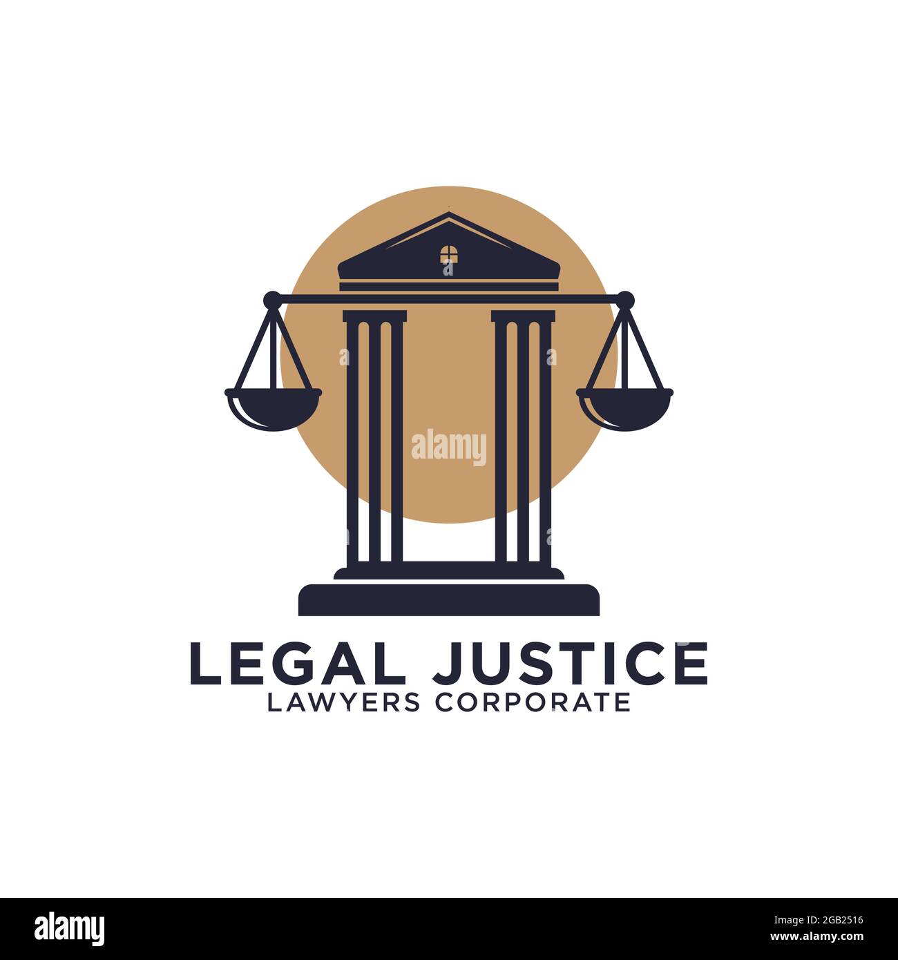 legal justice corporation logo icon design inspirations, greek temple ...