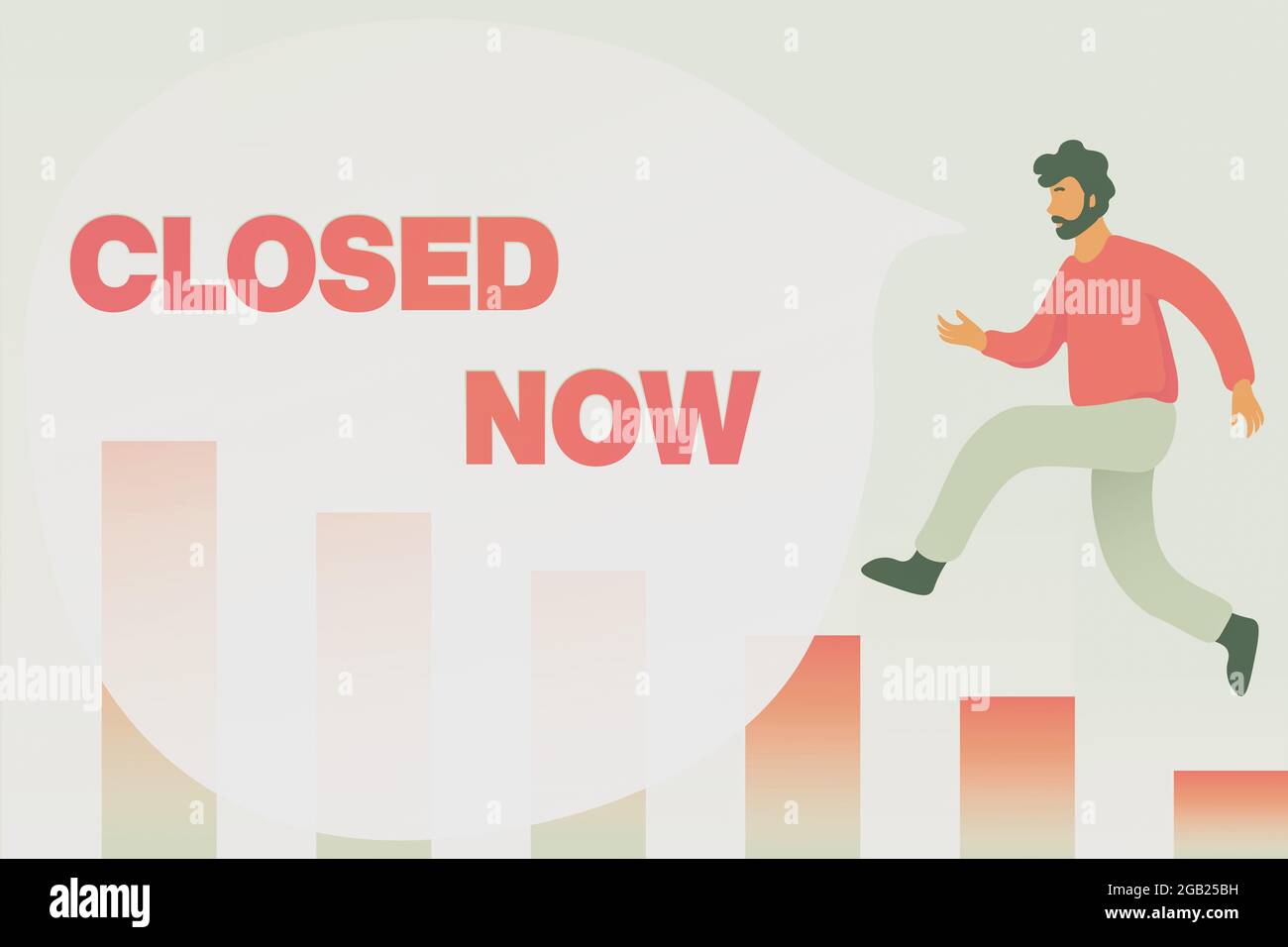 Hand writing sign Closed Now. Business overview of a business having ...