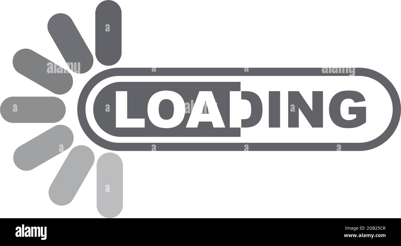 Loading icon logo design vector template Stock Vector Image & Art - Alamy