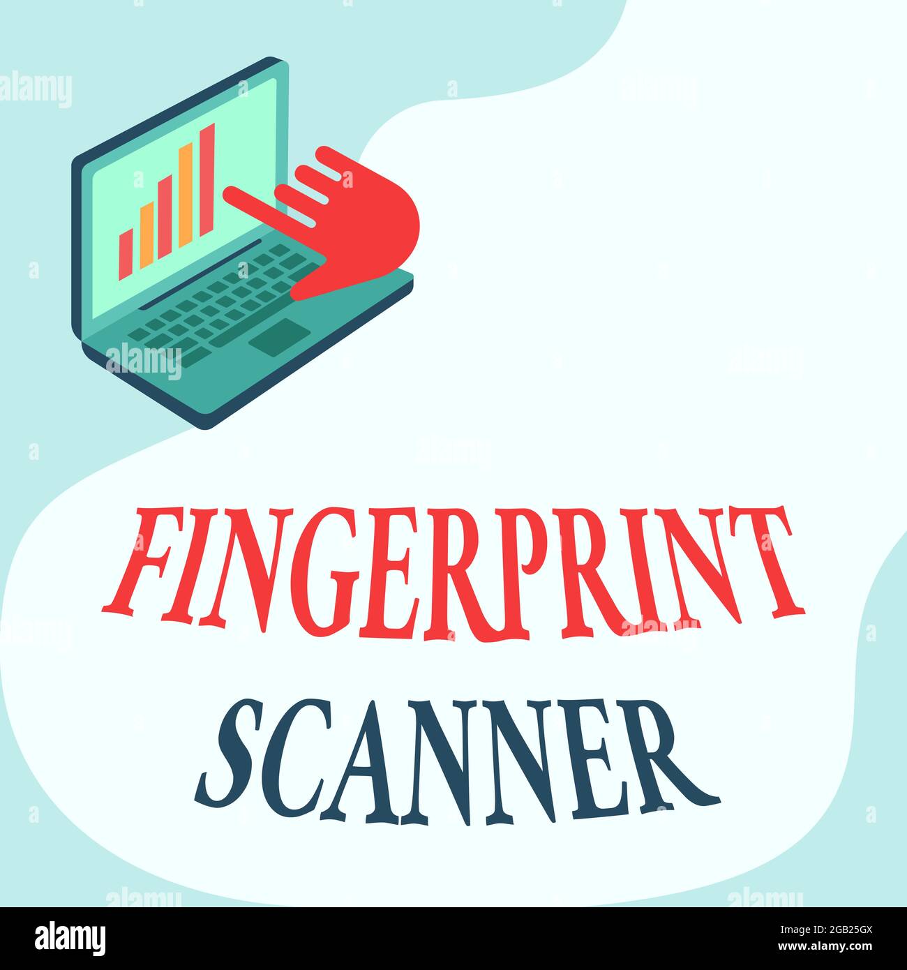 Text sign showing Fingerprint Scanner. Internet Concept Use fingerprint ...