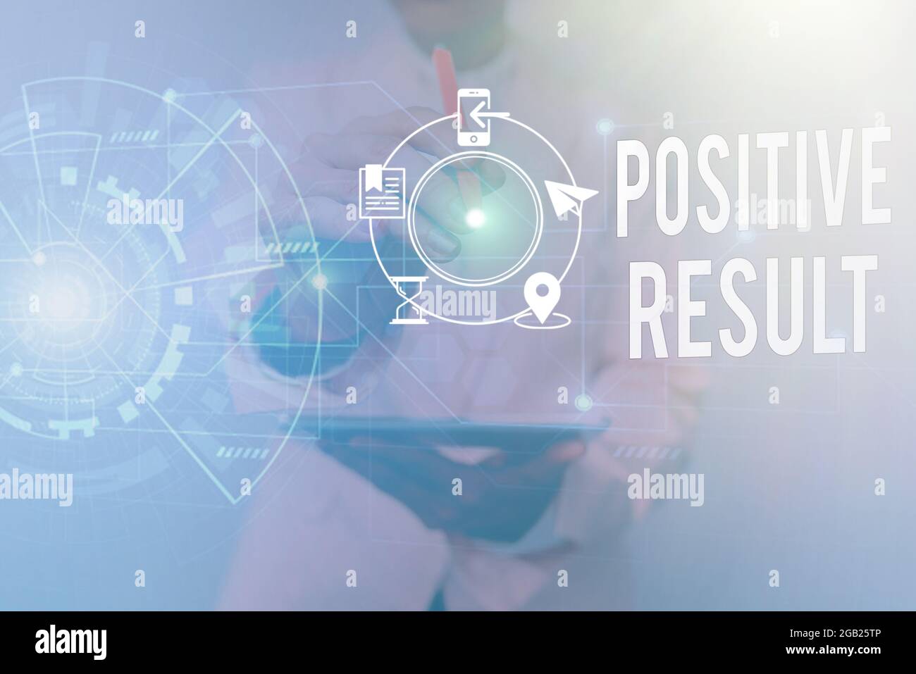 Sign displaying Positive Result. Concept meaning shows that a person ...