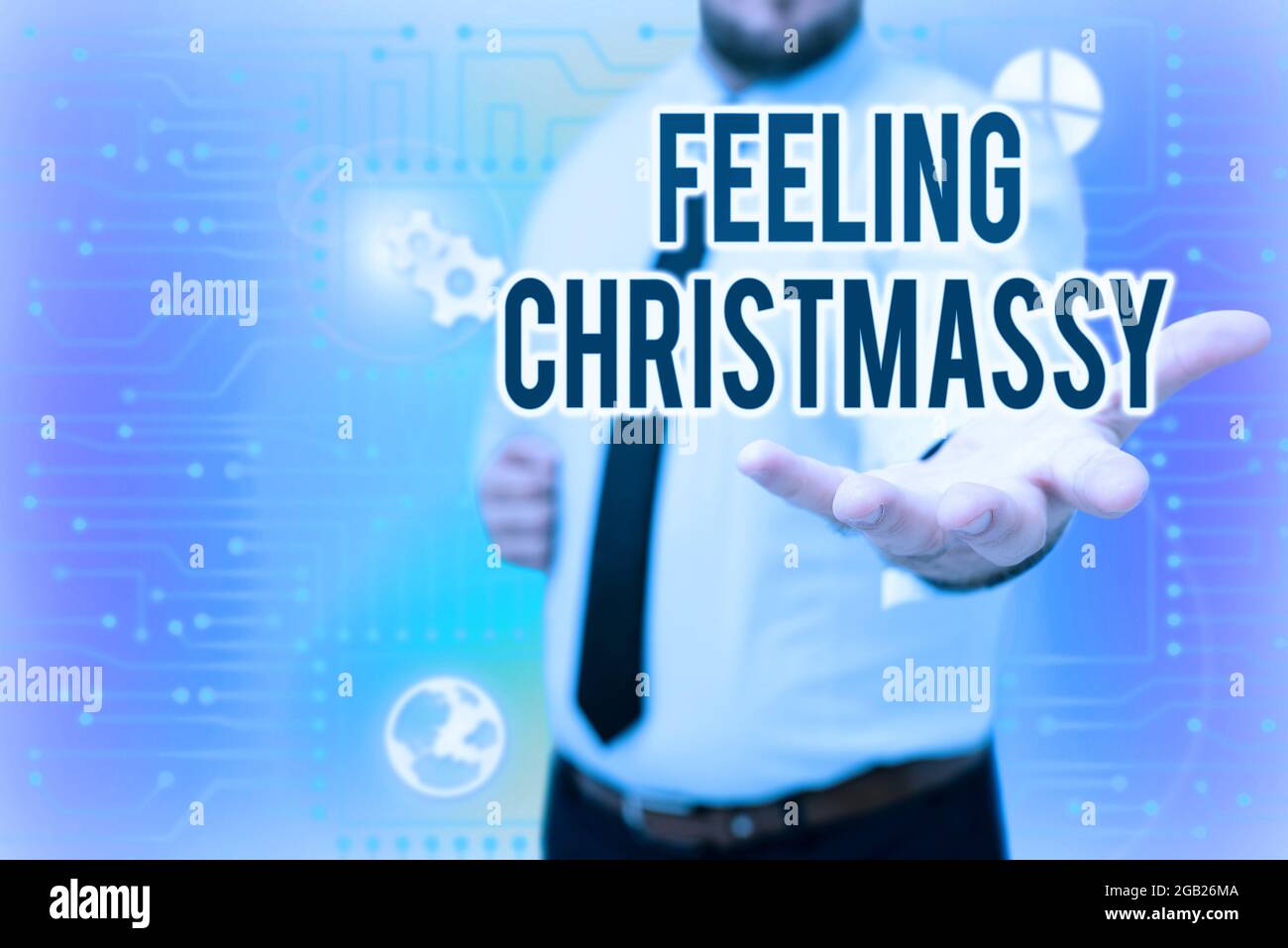 Conceptual caption Feeling Christmassy. Conceptual photo Resembling or ...