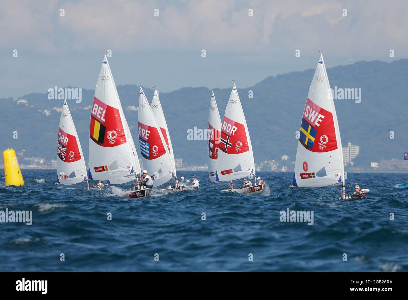 Kanagawa, Japan. 1st Aug, 2021. General view Sailing : Women's One ...
