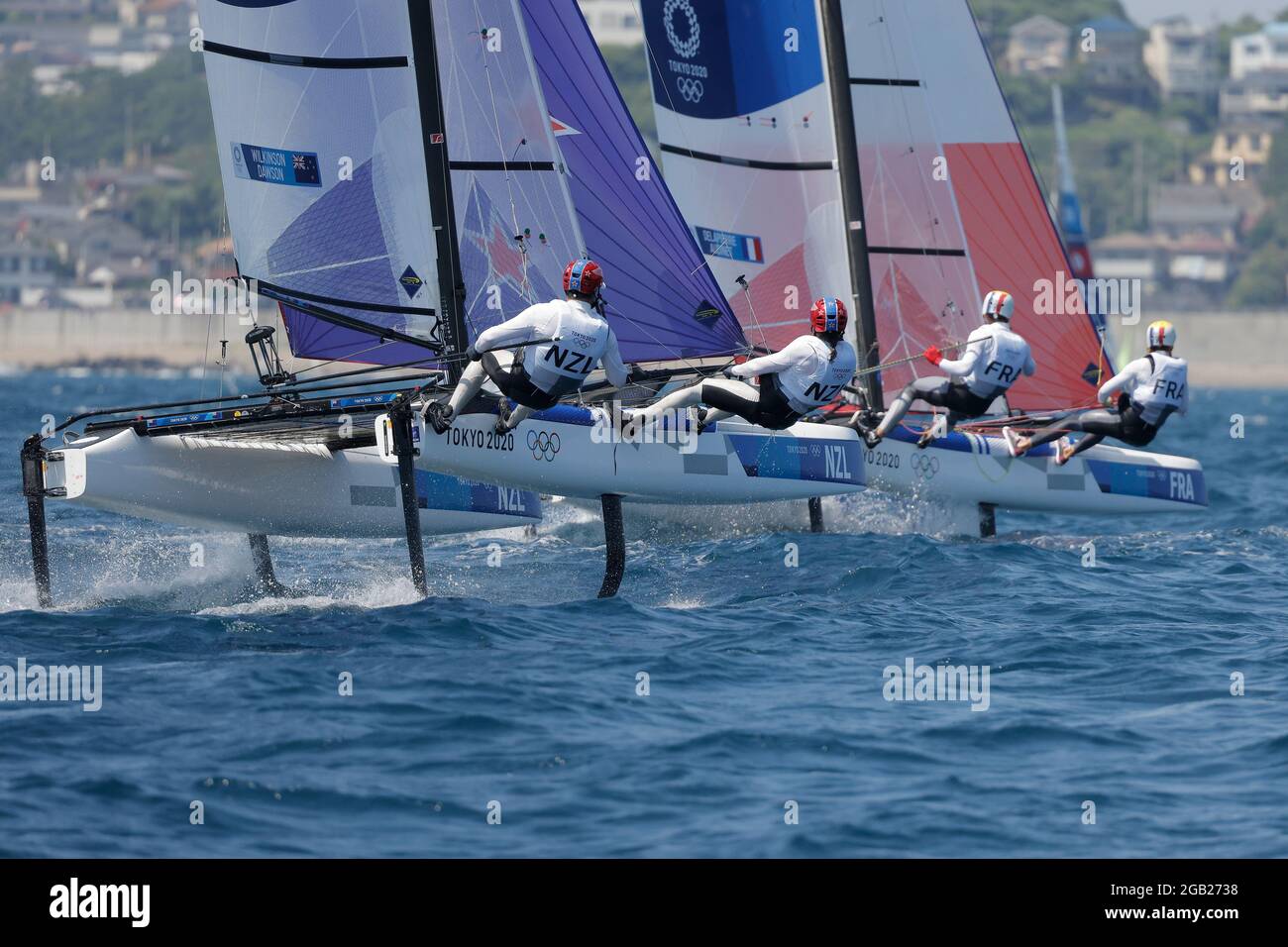 Kanagawa, Japan. 1st Aug, 2021. WILKINSON Micah & DAWSON Erica (NZL ...