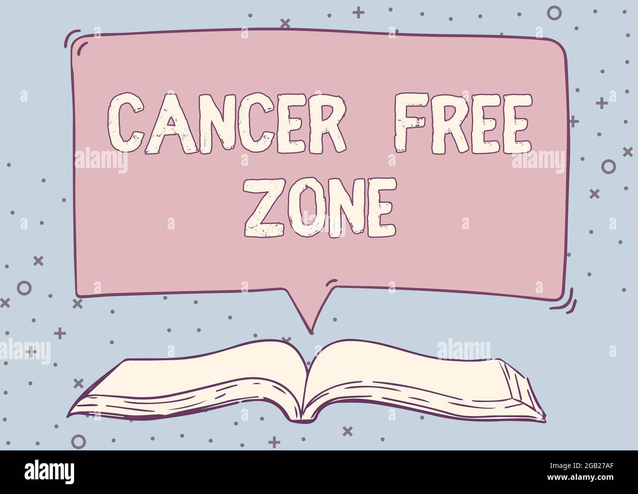 Handwriting text Cancer Free Zone. Word Written on supporting cancer ...