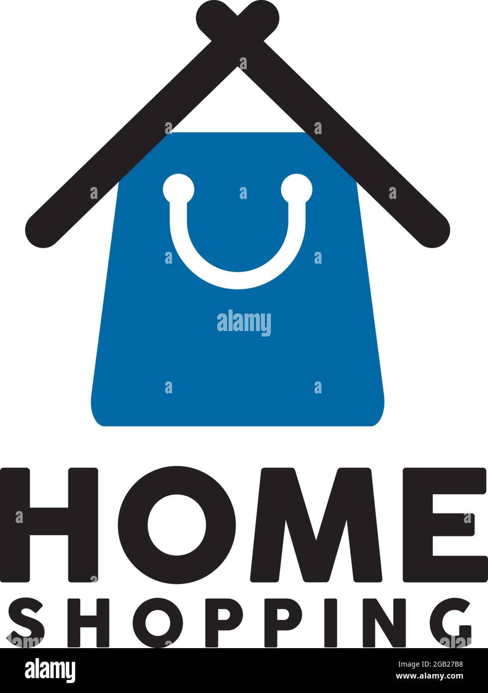 Home shopping logo design vector template Stock Vector Image & Art - Alamy