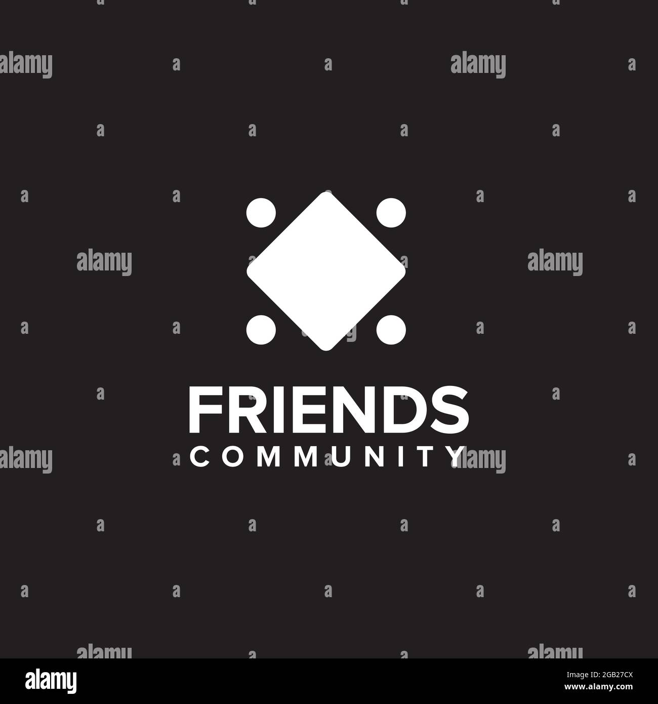Friend's table logo design vector template Stock Vector Image & Art - Alamy