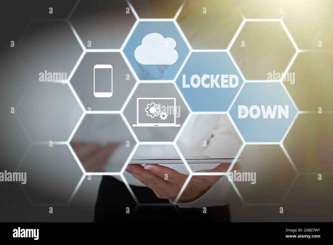 Inspiration showing sign Locked Down. Concept meaning emergency measure ...