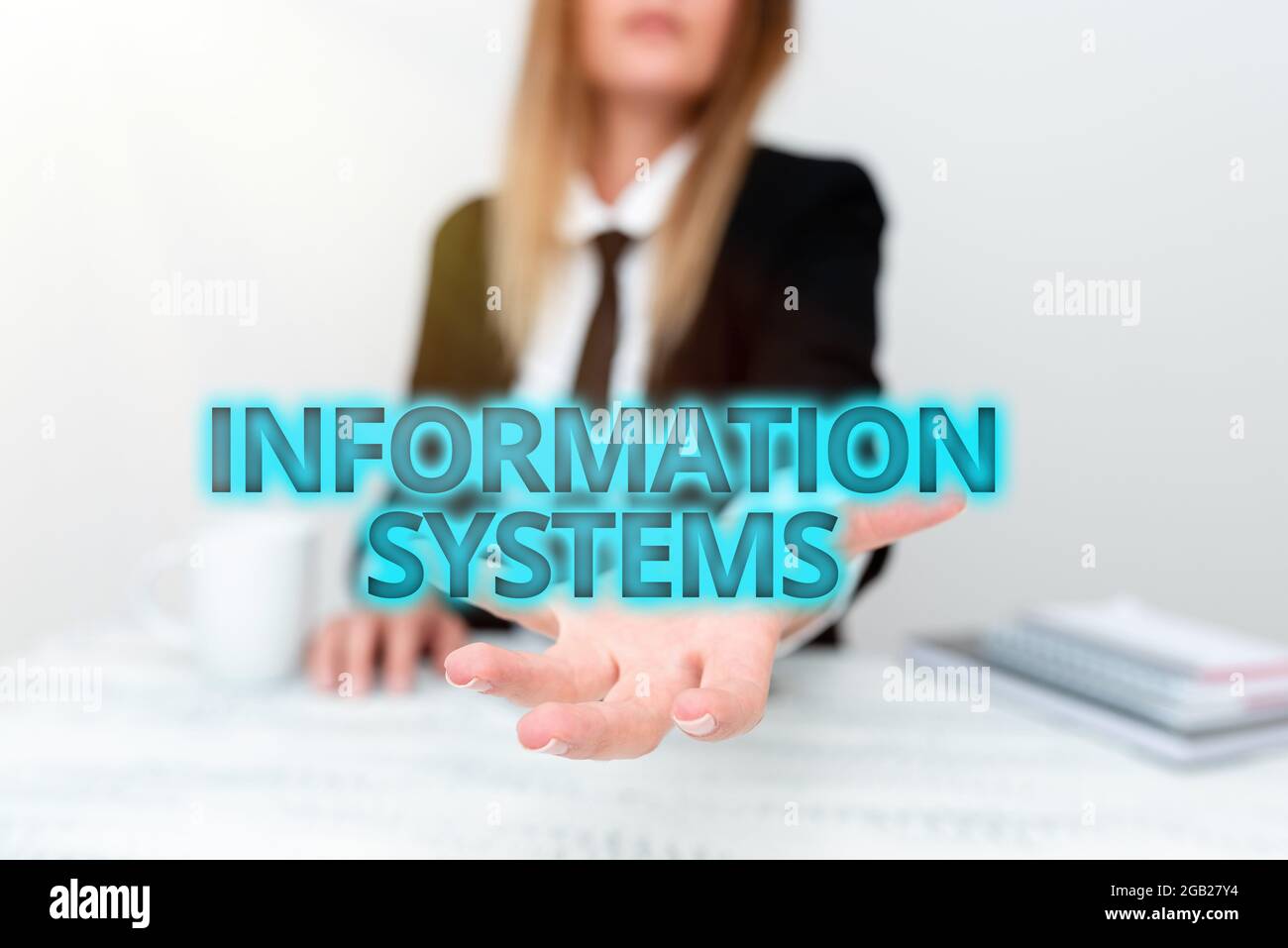 Handwriting text Information Systems. Concept meaning study of systems ...